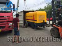 China HBTS80R Diesel Concrete Pump with 84 m³/h Capacity and 129 kW Weichai Engine - Mobile Trailer Mounted Design for sale