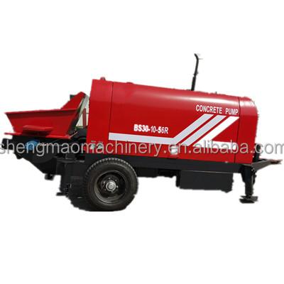 China BS30 Diesel Concrete Pump 30m³/h Mobile Trailer Unit with 56kW Engine for Construction for sale