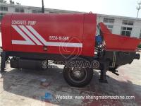 China BS30 Diesel Concrete Pump 30m³/h Mobile Trailer Unit with 56kW Engine for Construction for sale