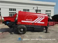 China BS30 Diesel Concrete Pump 30m³/h Mobile Trailer Unit with 56kW Engine for Construction for sale