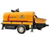 China Mobile Concrete Mixing Pump Trailer 30-90m³/h Capacity Diesel Engine 200m Height Delivery for sale