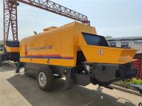 China Mobile Concrete Mixing Pump Trailer 30-90m³/h Capacity Diesel Engine 200m Height Delivery for sale