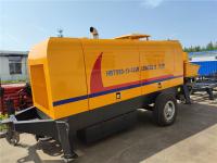 China Mobile Concrete Mixing Pump Trailer 30-90m³/h Capacity Diesel Engine 200m Height Delivery for sale