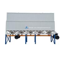 China SHENGMAO 50T Horizontal Cement Silo - Carbon Steel Construction with Vibrating Motor for Dry Powder Storage for sale