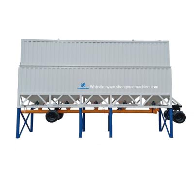 China SHENGMAO 50T Horizontal Cement Silo - Carbon Steel Construction with Vibrating Motor for Dry Powder Storage for sale