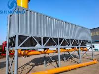 China Mobile Horizontal Cement Silo 30-50 Ton Capacity with Screw Conveyor Q235 Steel Construction for sale