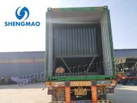 China Mobile Horizontal Cement Silo 30-50 Ton Capacity with Screw Conveyor Q235 Steel Construction for sale