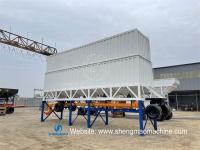China Horizontal Cement Silo Powder Tanks 30T-300T Capacity Mobile & Stationary Types for Construction Sites for sale