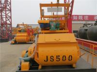 China JS500 Twin-Shaft Concrete Mixer 500L Capacity 25m³/h Production Rate for Construction Projects for sale