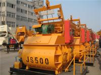 China JS500 Twin-Shaft Concrete Mixer 500L Capacity 25m³/h Production Rate for Construction Projects for sale
