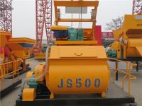 China JS500 Twin-Shaft Concrete Mixer 500L Capacity 25m³/h Production Rate for Construction Projects for sale