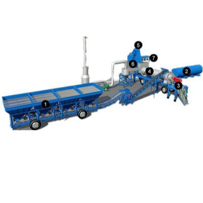 China DHB60 Mobile Asphalt Plant 60 TPH Capacity with Control System for Hot Mix Production for sale