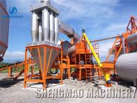 China 300KW Mobile Continuous Asphalt Drum Mix Plant - 10T to 320T Capacity with Environmental Dust Control for sale
