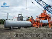 China 300KW Mobile Continuous Asphalt Drum Mix Plant - 10T to 320T Capacity with Environmental Dust Control for sale