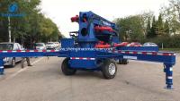 China 14m Mobile Concrete Placing Boom with 60 m³/h Capacity - Compact Trailer-Mounted Sprayer Pump for sale