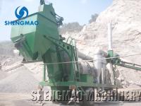 China Mini Drum Mix Asphalt Plant 10t 20t Capacity PLC Motor Control 300 Kw for sale