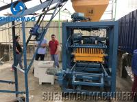 China QT4-24 Semi-Automatic Concrete Block Making Machine with 4000 RPM Vibration and 24-30 Second Cycle for sale