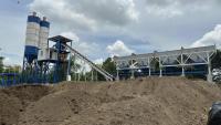 China HZS Series Concrete Batching Plant with 60-180 m³/h Capacity, JS Mixer & Computer Control System for sale