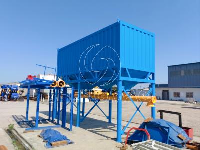 China Horizontal Cement Silo Powder Tanks 30T-300T Capacity Mobile & Stationary Types for Construction Sites for sale