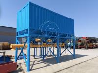 China Horizontal Cement Silo Powder Tanks 30T-300T Capacity Mobile & Stationary Types for Construction Sites for sale