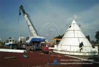 China Vertical Cement Storage Silo 30T-3000T Capacity with Level Indicator and Screw Conveyor for Industrial Powder Materials for sale