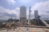 China Vertical Cement Storage Silo 30T-3000T Capacity with Level Indicator and Screw Conveyor for Industrial Powder Materials for sale