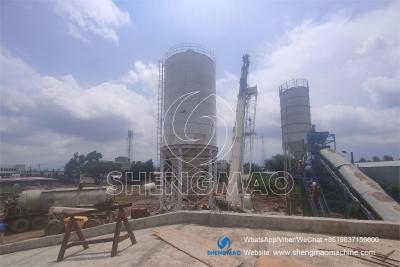 China Vertical Cement Storage Silo 30T-3000T Capacity with Level Indicator and Screw Conveyor for Industrial Powder Materials for sale
