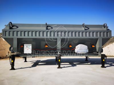 China 35 Ton Horizontal Cement Silo Tank with Mobile Steel Storage - 30T to 300T Capacity Options for sale