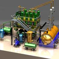 China Energy Mining Industry Waste Tire to Diesel Distillation Machine with 5-10ton Capacity for sale