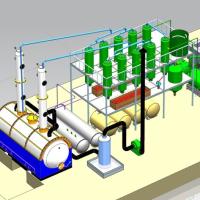 China Fuel Oil Grade 8-10tons Capacity Waste Crude Oil Circulating to Diesel Distillation Machine in 24hours for sale