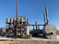 China Continuous Type Tire Tyre Pyrolysis Oil to Diesel Distillation Plant with Instillation for sale