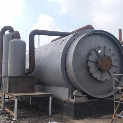 China 15.5kw Rotary Type Recycle Convert Waste Tires and Plastic to Fuel Oil Pyrolysis Machines for sale