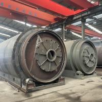 China 15.5kw Type Small Scale Waste Tyre Plastic Rubber Pyrolysis Plant For Fuel Production for sale