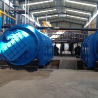 China 12tons per day Waste Tire Rubber Plastic Pyrolysis Plant for Fuel Oil Energy Production for sale