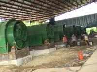 China 12tons per day Waste Tire Rubber Plastic Pyrolysis Plant for Fuel Oil Energy Production for sale