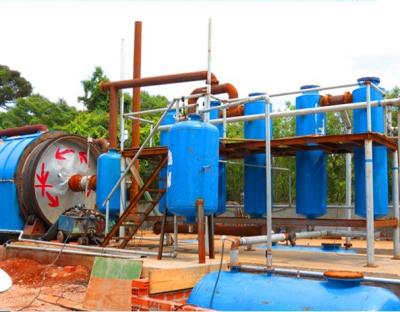 China Direct Heating Output Capacity 15 Tons Waste Tire Pyrolysis Plant for Tire Recycling for sale