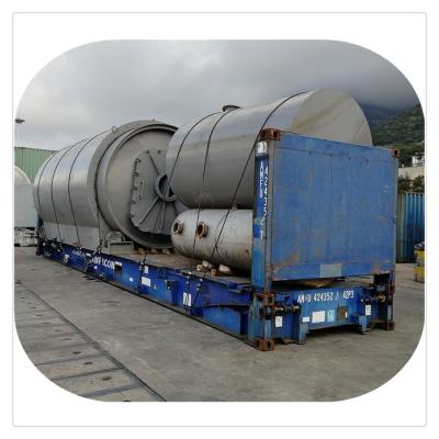 China Natural Gas Fuel Recycling Waste Tyre into Fuel Oil Pyrolysis Plant 2.6m*6.6m*18mm for sale