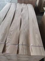 China AB Grade American White Oak Wood Flooring Veneer 125mm Width 0.6mm Thickness for sale