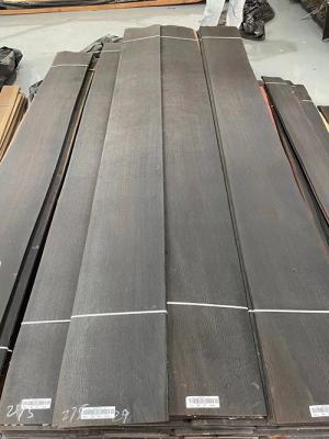 China Dark Fumed European Oak Veneer Panel Grade 0.55mm Quarter Cut 250cm for sale