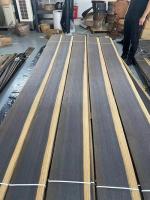 China Dark Fumed European Oak Veneer Panel Grade 0.55mm Quarter Cut 250cm for sale