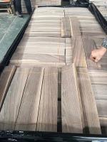 China 1.2mm American Black Walnut Veneer For Engineered Flooring Top Layer for sale