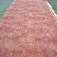 China African Red Wood Veneer Burl Sheet 0.30mm A Grade Slice Cut for Luxury Decoration for sale