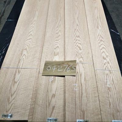 China Panel A Red Oak Wood Veneer Crown Cut 0.45mm for Furniture Flooring Door Cabinet for sale