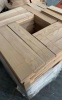 China 1.2mm European White Oak Veneer Flooring AB Grade Quarter Cut 640mm Length for sale