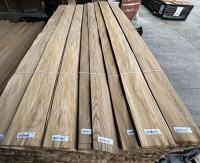 China Crown Cut Elm Wood Veneer Natural 0.50mm Thickness Panel AB Grade 250cm+ for sale