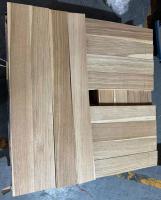China European White Oak Wood Flooring Veneer Panel C+/C- Grade Quarter Cut 0.7mm for sale