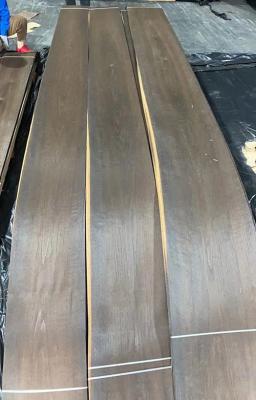 China Thick 0.50mm European White Oak Veneer Panel A Grade  Smoked for sale