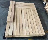 China White Oak Veneer 1.2mm Slice Cut Grade C 900x75mm for Flooring for sale