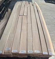 China AB Grade Red Oak Wood Veneer 0.45mm Crown Cut Quarter Cut for Furniture Door Cabinet for sale