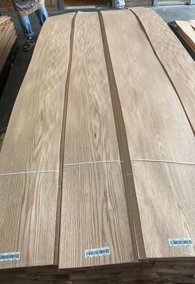 China Crown Cut American Red Oak Veneer Panel AA Grade Thickness 0.5mm for sale